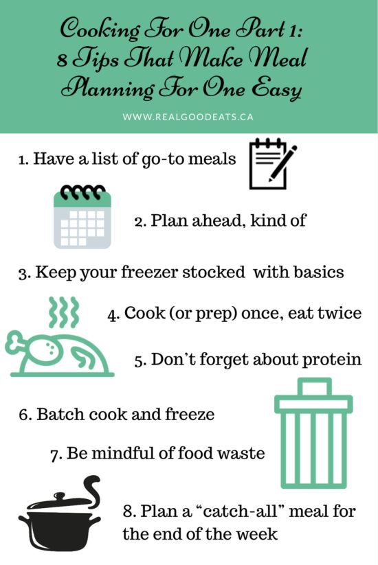 8 Tips that Make Meal Planning for one Easy