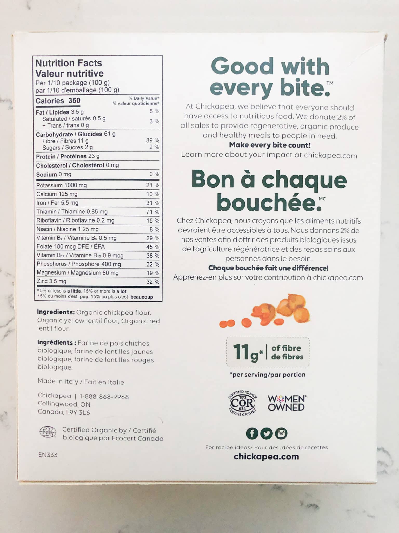 Chickapea Pasta – Dietitian Review