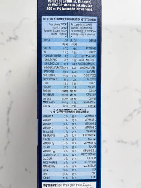 Is Vector Cereal Healthy? Dietitian Review